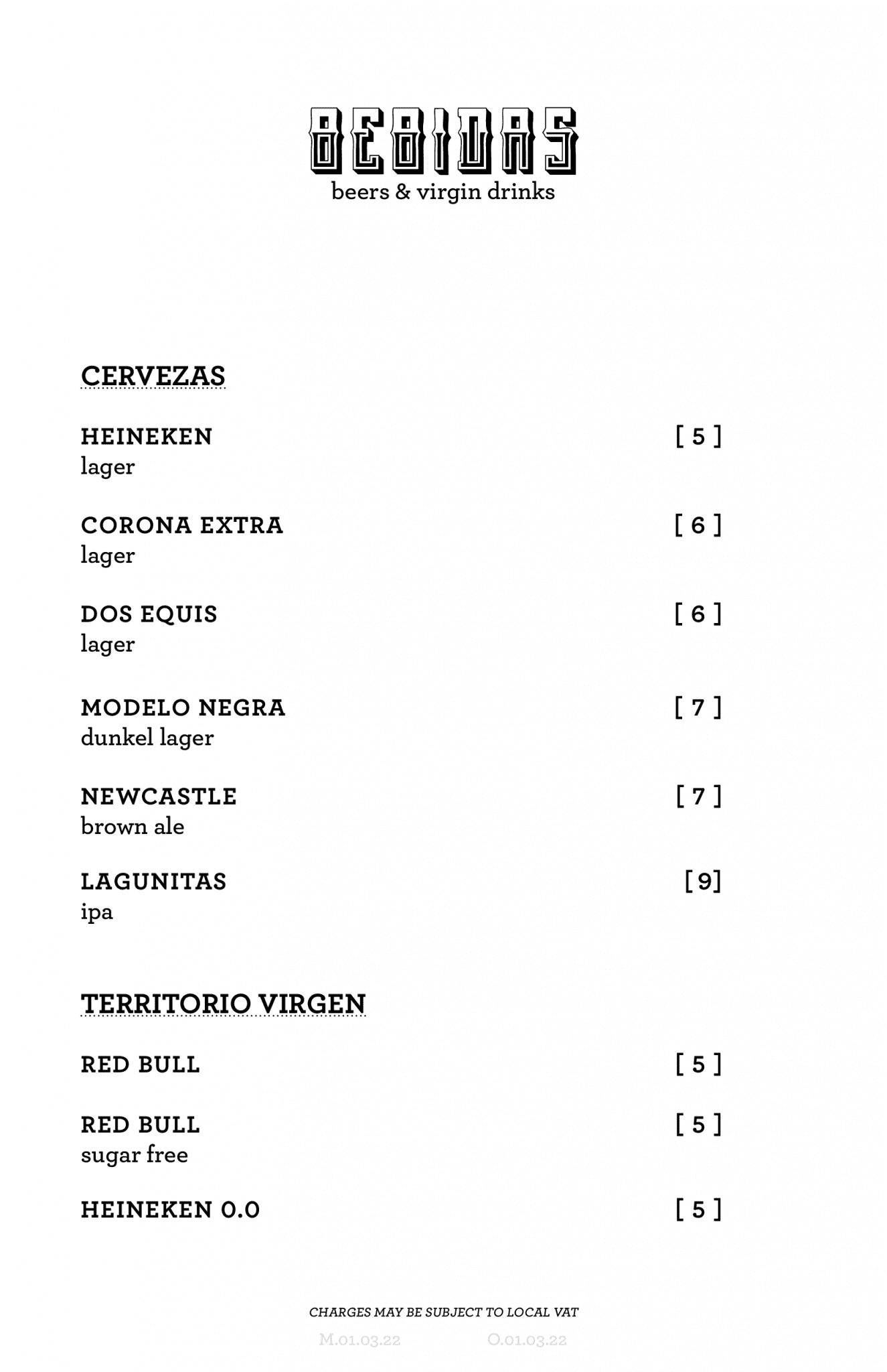 Virgin Voyages Drinks Prices, Bar Menus 2025 with Virgin Voyages Bar ...