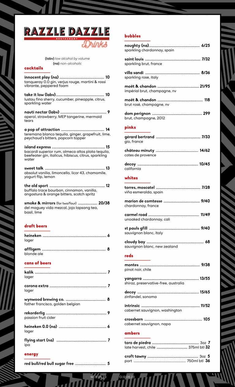 Our Honest Razzle Dazzle Review on Virgin Voyages (With Menus & Insider ...