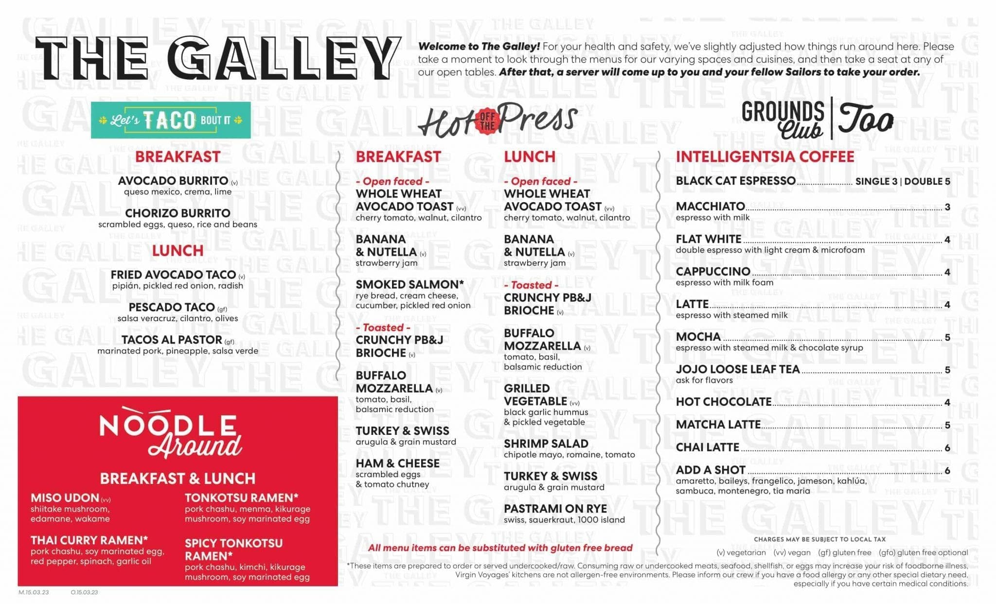 Resilient Lady New Menus | Virgin Voyages | Magical Traveller