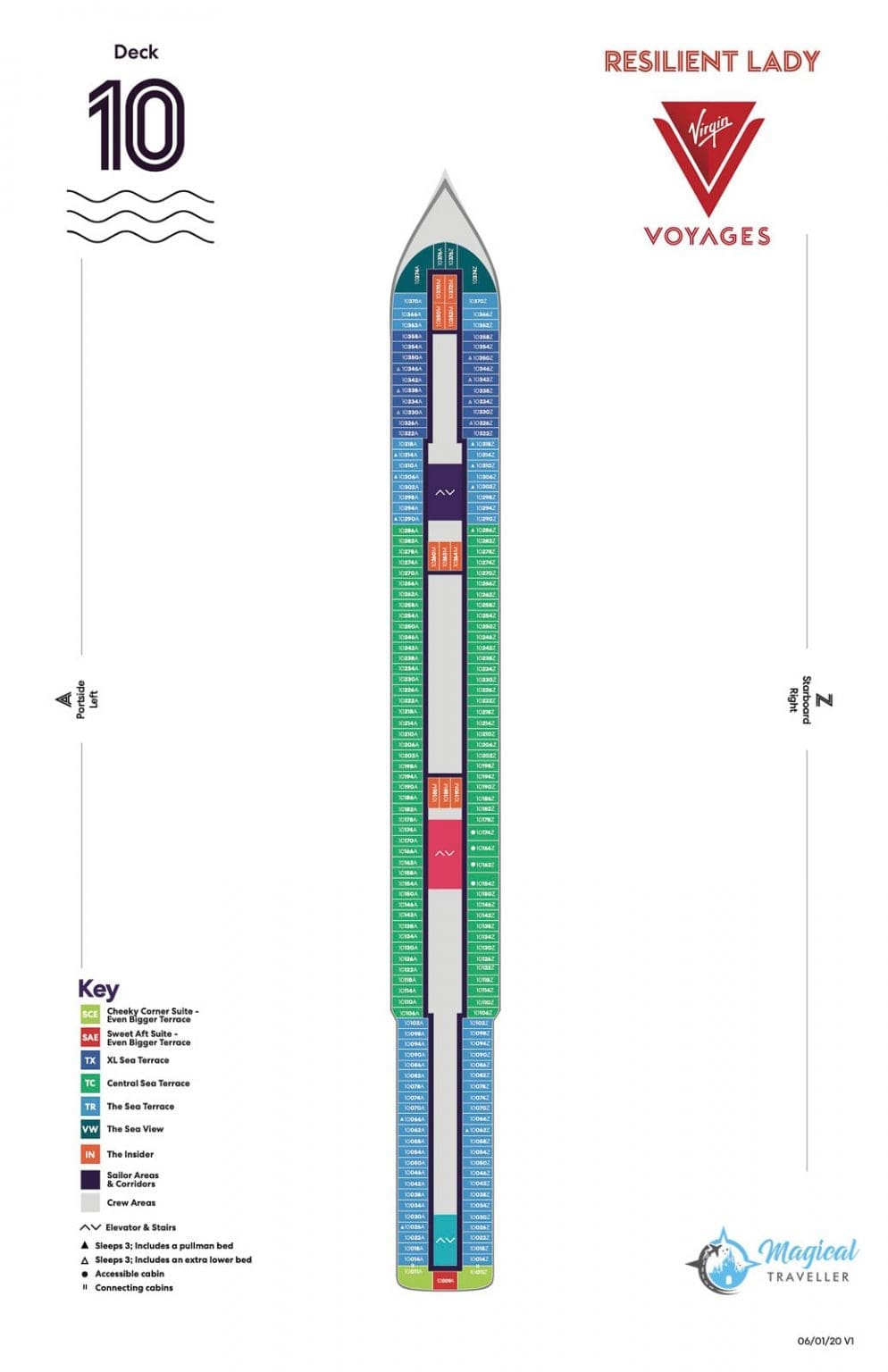 Resilient Lady Deck Plan: A Comprehensive Deck-by-Deck Tour | Magical ...
