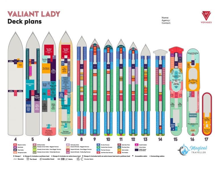 Valiant Lady Deck Plan: A Comprehensive Deck-by-Deck Tour | Magical ...