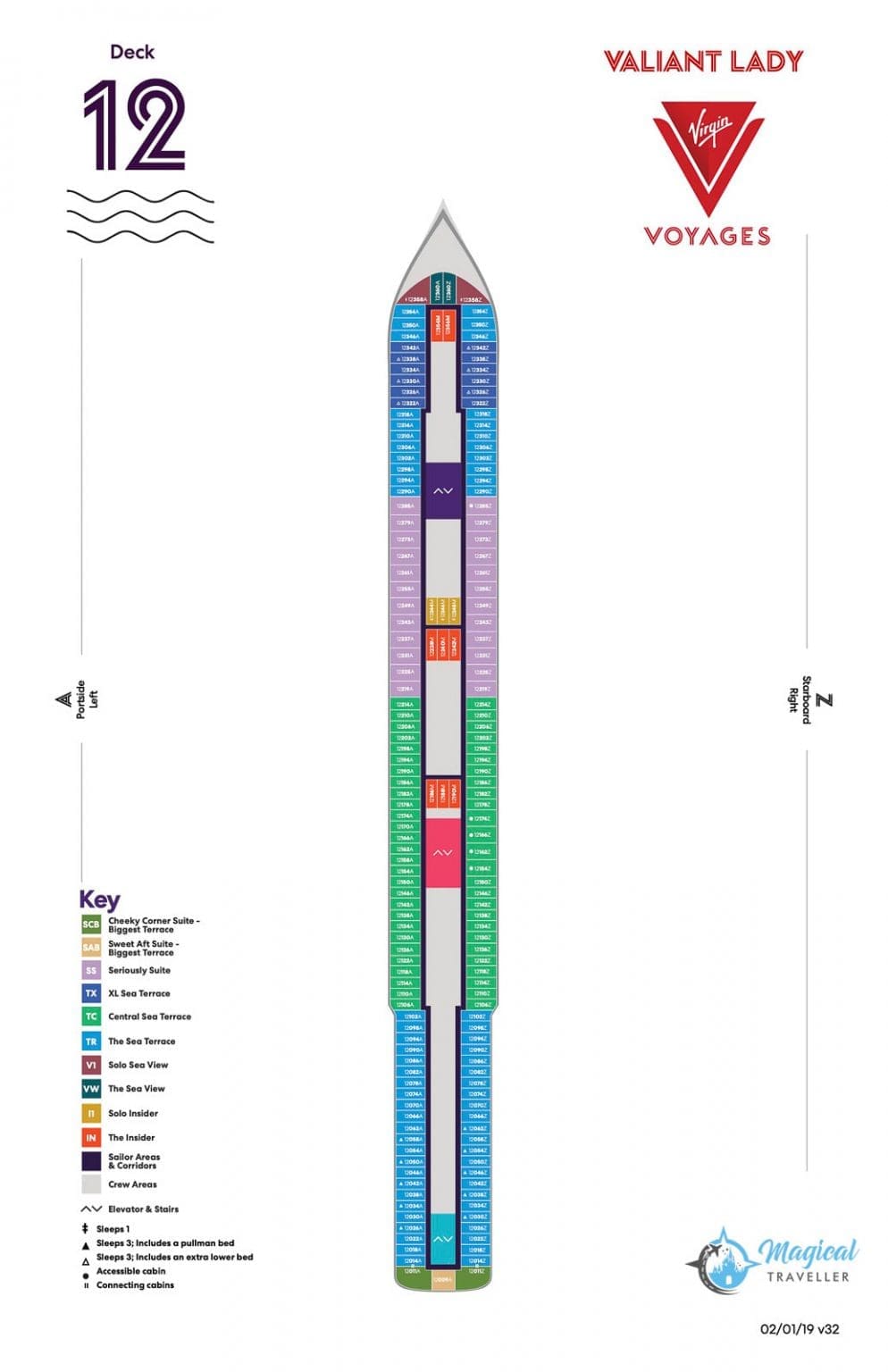 Valiant Lady Deck Plan: A Comprehensive Deck-by-Deck Tour | Magical ...