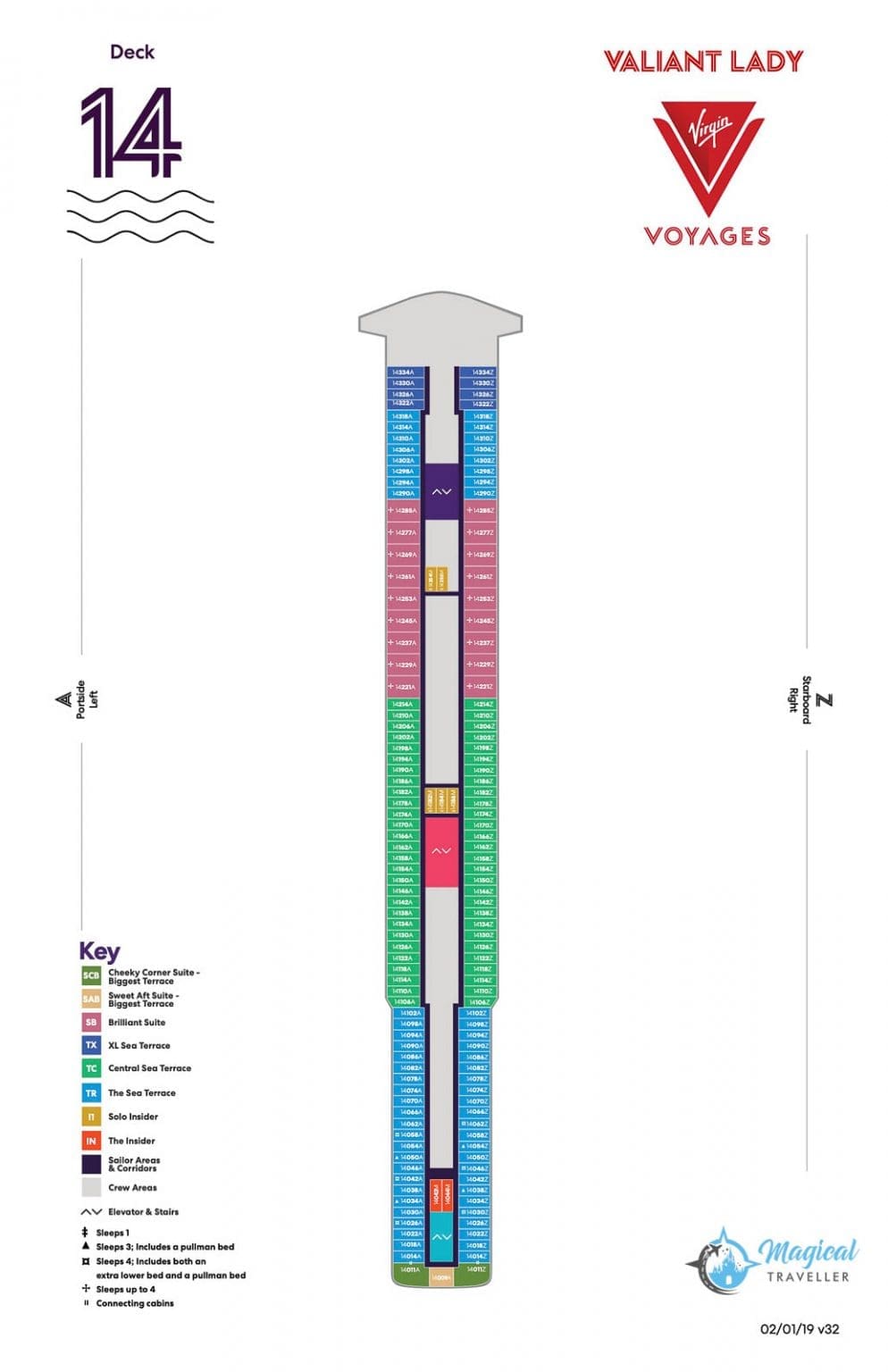 Valiant Lady Deck Plan: A Comprehensive Deck-by-Deck Tour | Magical ...