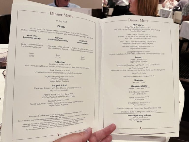 Complete Guide to Ambassador Cruise Line Dining and Speciality Dining ...