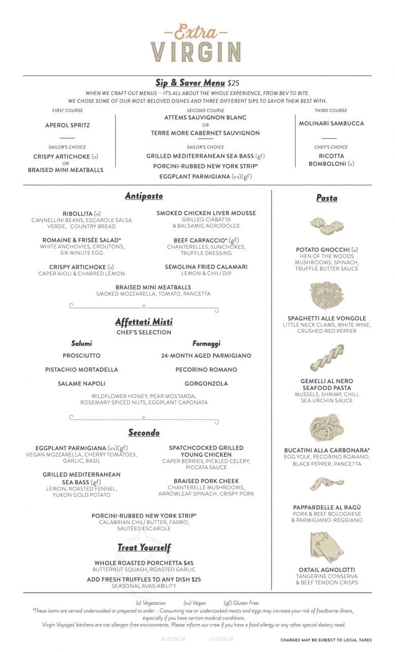 Virgin Voyages Drinks Prices, Bar Menus 2025 with Virgin Voyages Bar ...