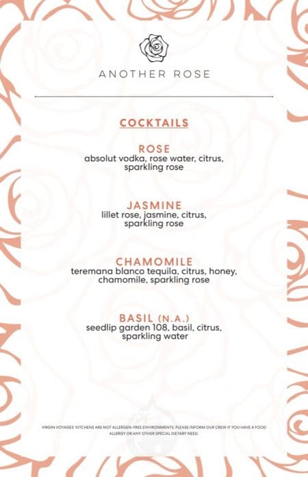 Guide to Another Rose on Virgin Voyages Resilient Lady and Full Review ...